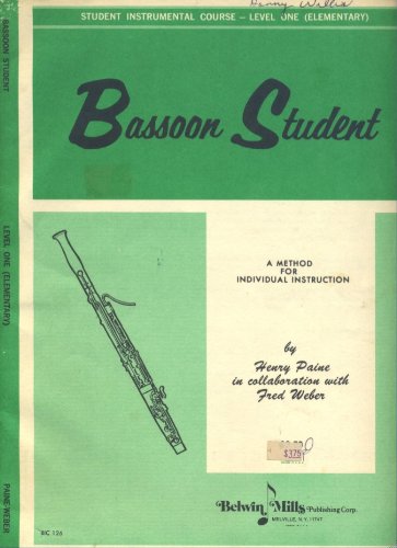 Bassoon Student (Student Instrumental Course, Level 1 Elementary ...