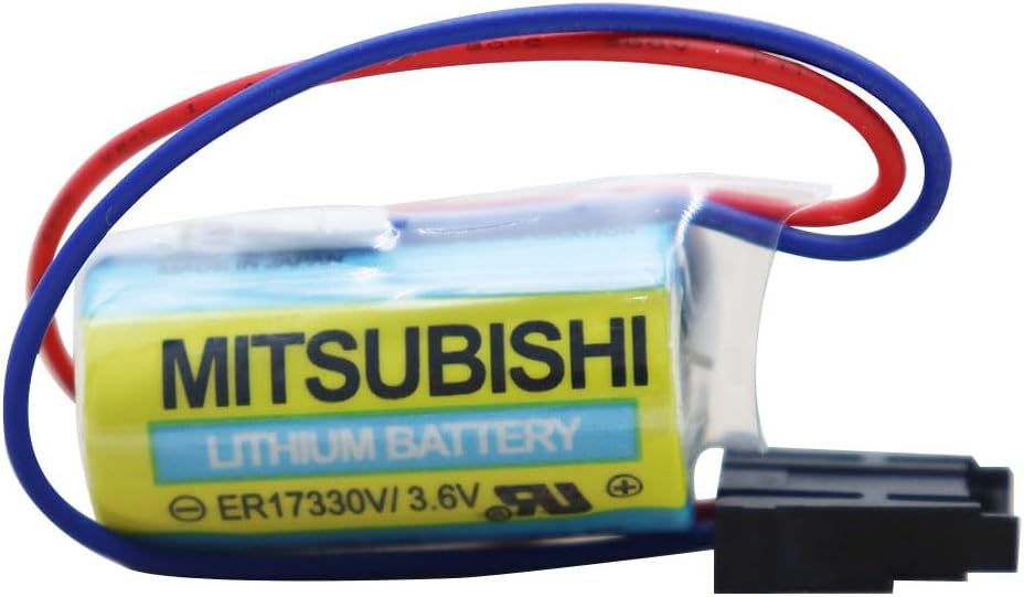 Amazon.com: KAKAA 1 Pack A6BAT PLC Lithium Battery 3.6V for Mitsubishi Servo A6bat ER17330V ...