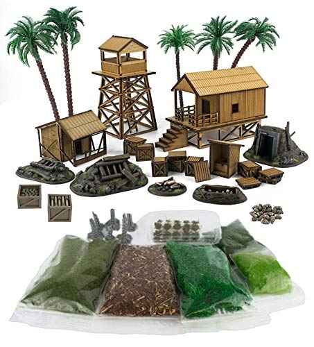 Buy War World Gaming Jungle Warfare Complete Military Base Camp ...
