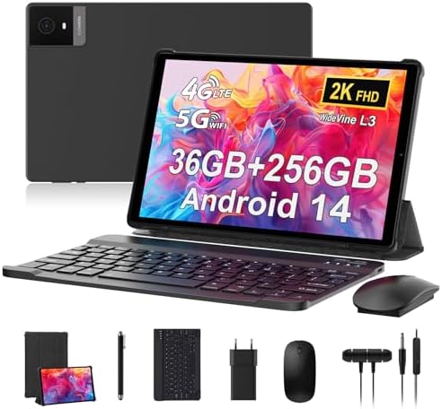 RUSHAR Newest Tablet 10.4 Pollici Android 14,Tableta in Offerta 36GB ...