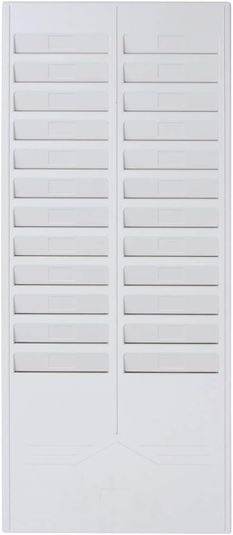 NUOBESTY Time Card Rack 24 Slots Punch Card Rack Wall Mounted ...