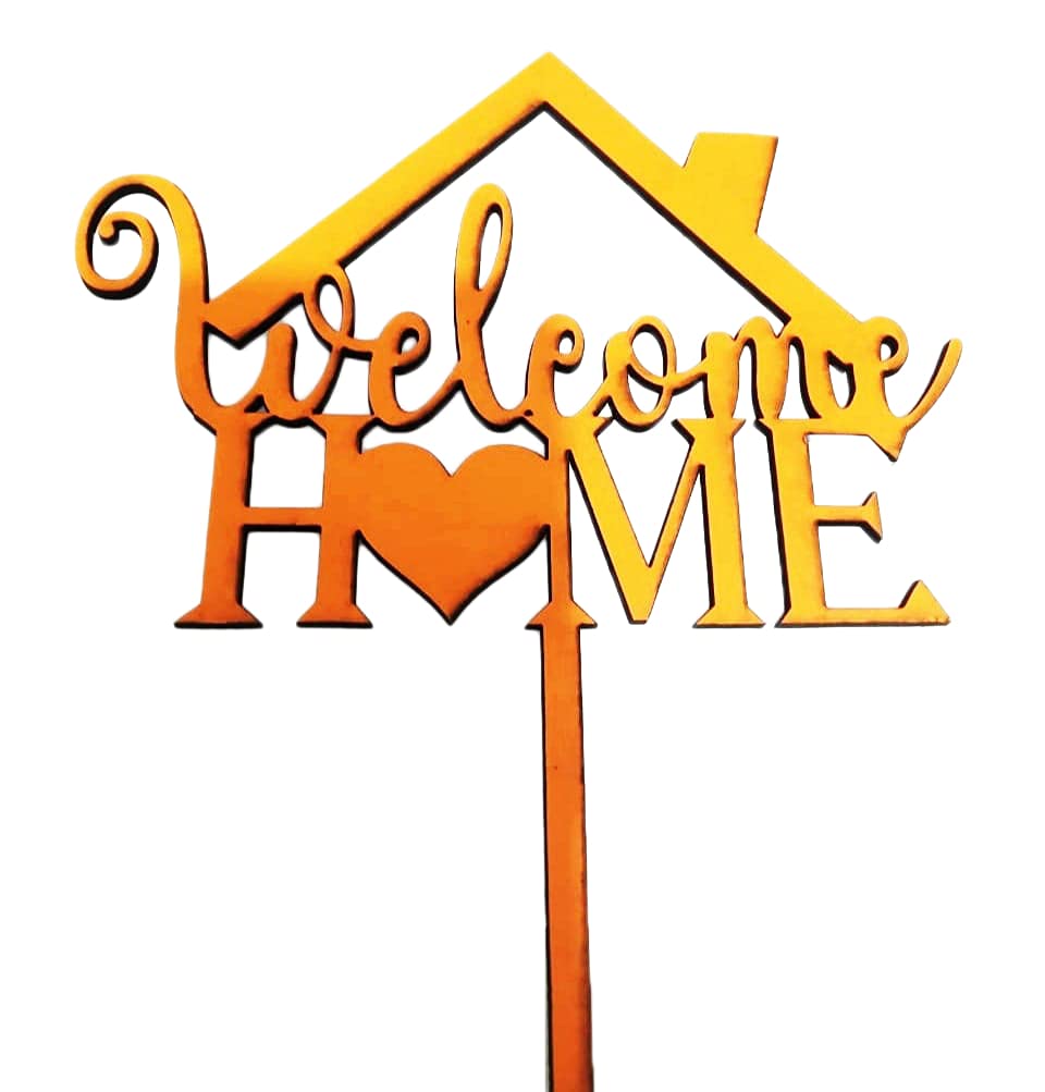 Buy Cakes in the city- Welcome Home cake topper | welcome home Cake ...