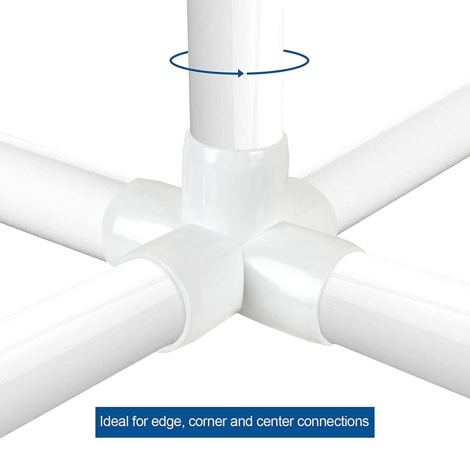 Pvc Pipe Connectors, 20Mm Pvc Pipe, 10pcs 5 Way PVC Pipe Connector 20mm ...