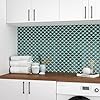 VEELIKE Green Fish Scale Peel and Stick Backsplash for Kitchen ...