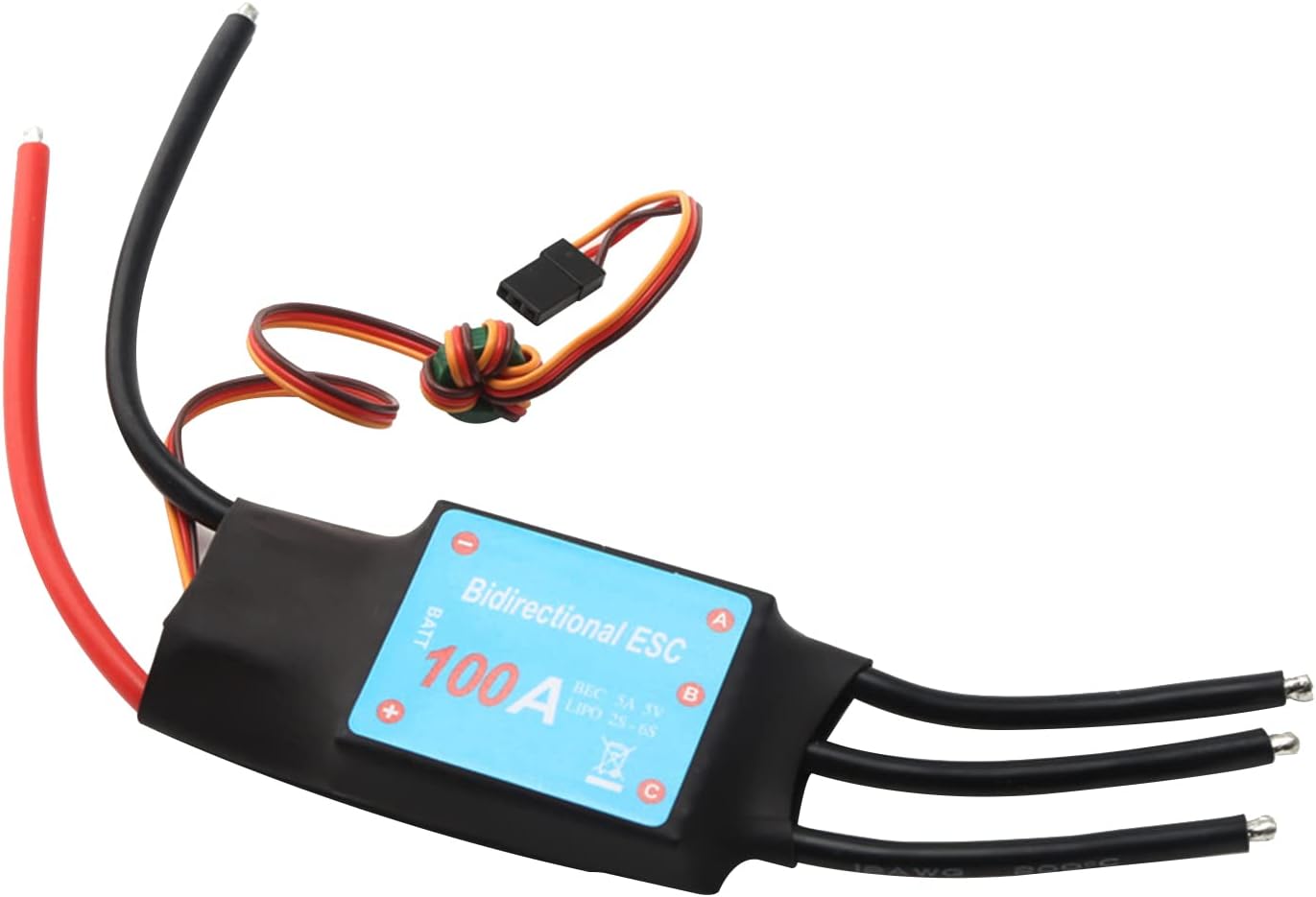 Amazon.com: ERYUE 100A Bidirectional Brushless ESC for Car Boat,ESC for ...