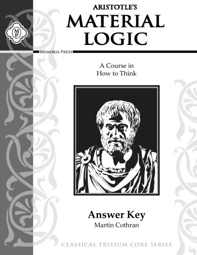Material Logic, Answer Key: Martin Cothran: 9781930953581: Amazon.com ...