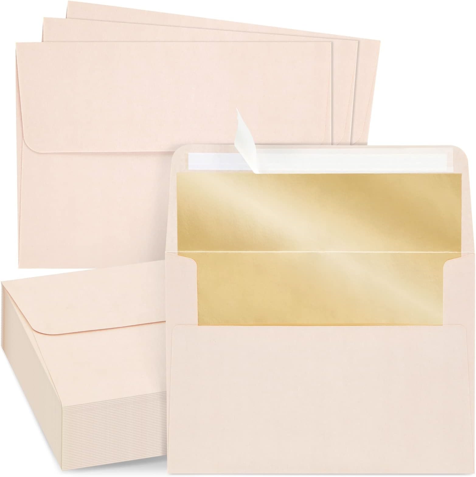 Best Paper Greetings 50 Pack Blush Pink 5x7 Envelopes for Invitations ...