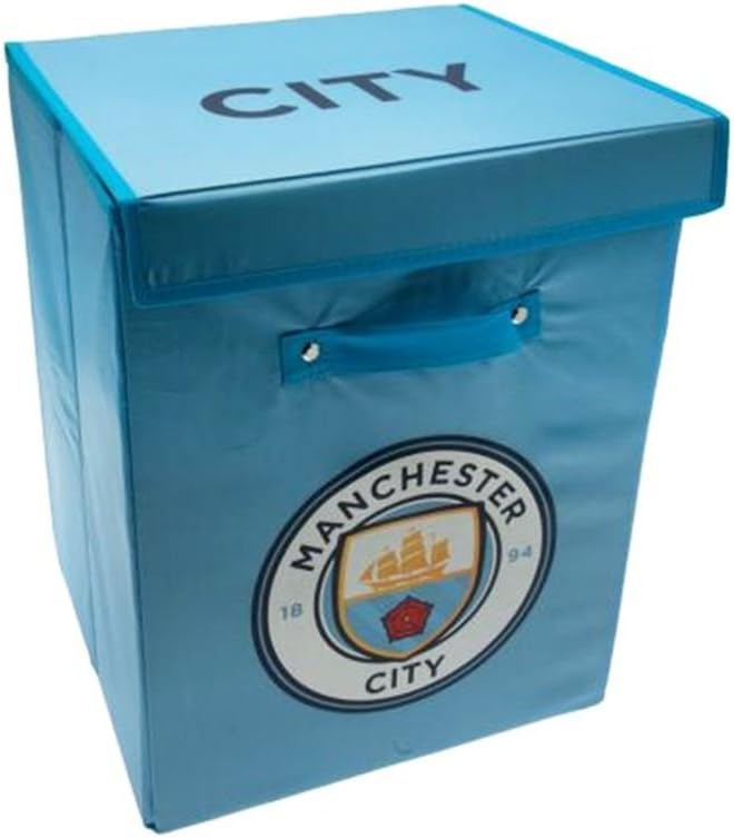 Manchester City F.C. Storage Box Official Merchandise : Amazon.co.uk ...