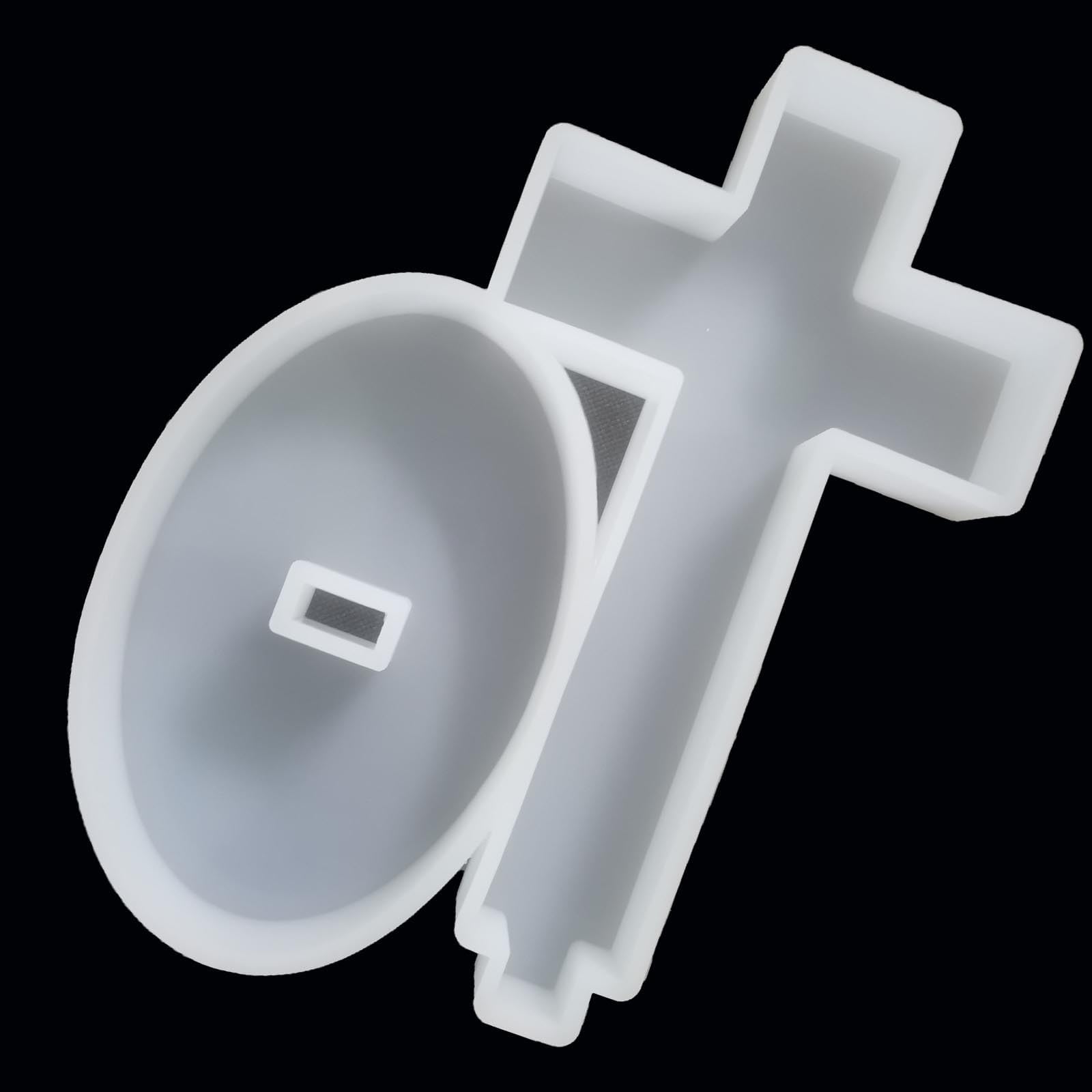 Amazon.com: 12 inch Decorative Cross Plastic Craft Mold use with ...