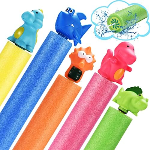 Foam Water Shooter for Kids, 5pcs Water Blaster Squirt Guns for Kids ...