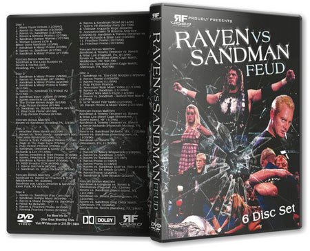 Amazon.com: ECW - Raven vs Sandman 6 DVD-r Set : Raven, The Sandman, RF ...