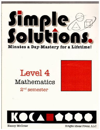 Simple Solutions Minutes a Day - Mastery for a Lifetime (Level 4 ...