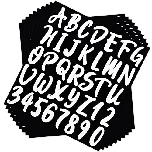 Snapklik.com : 360 Pieces 10 Sheets Vinly Letter Stickers 2 Inch, White ...