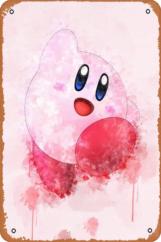 Amazon.com : Kirby - Video Game Character - Poster - Canvas Print ...