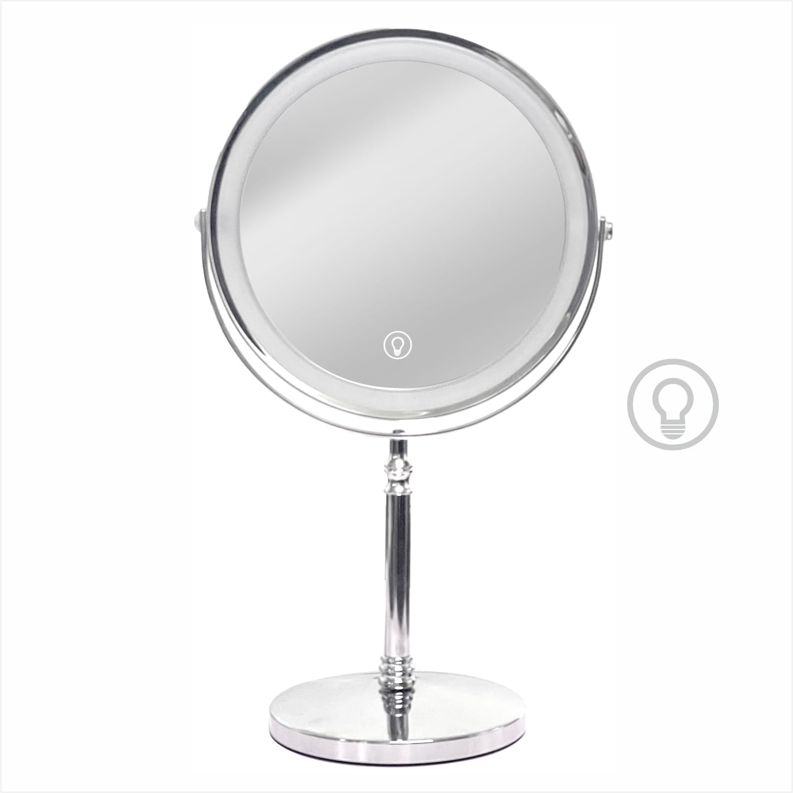 Amazon.com : 10x Large Lighted Makeup Mirror, Rechargeable 8" Height ...