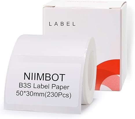 Amazon.com : NIIMBOT Label Maker Tape White Label Print Paper ...