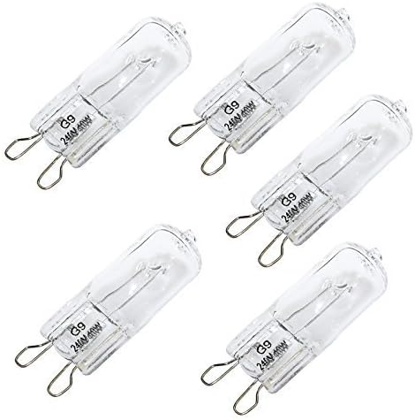 First4Spares G9 Clear 40w Xenon Capsule Bulb - 240v - Pack of 5 ...