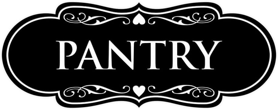 Amazon.com : Designer Linen Closet Sign (Black) - Large : Office Products