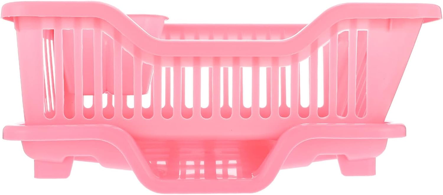 Amazon.com - Kichvoe 1 Set Plastic Dish Drying Rack with Cutlery Holder ...