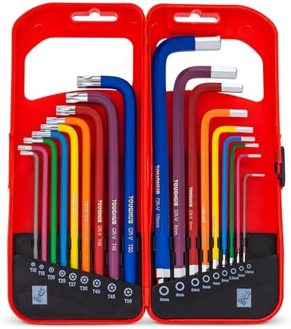 ToughHub 18 Pcs Allen Key Set – Metric Allen Key Set and Torx Allen Key ...