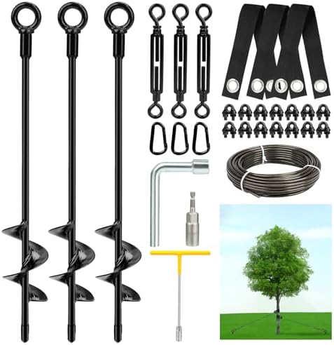 Amazon.com : Doksving Tree Stakes and Supports for Leaning Trees,3Pcs ...