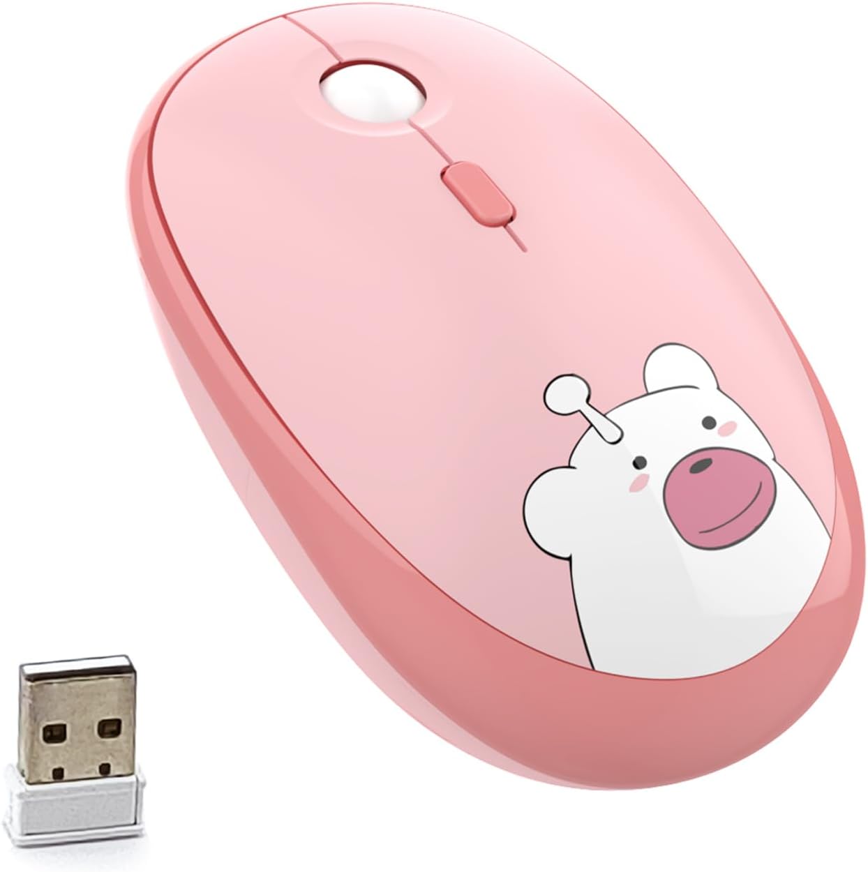 Amazon.com: Wireless Compact Silent Mouse with Cute Rabbit Designs, 2 ...