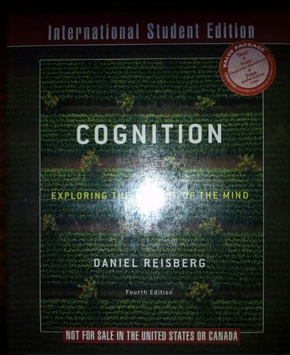Amazon.com: Cognition: Exploring the Science of the Mind (Fourth ...