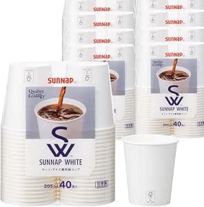 Amazon.co.jp: SW サンナップホワイト紙コップ 205ml 7oz 400個入 : ホーム＆キッチン