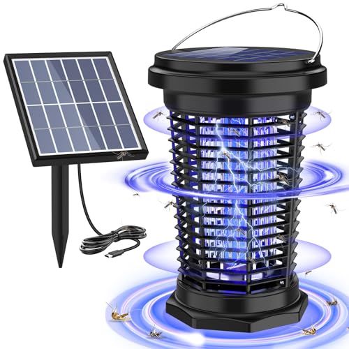 Amazon: Bug Zapper for Outdoor & Indoor with 5.5W Solar Panel Charging ...