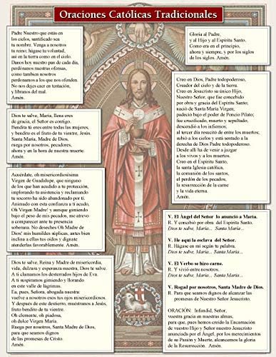 Amazon.com: Catholic Prayers in Spanish Including Our Father, Memorare ...