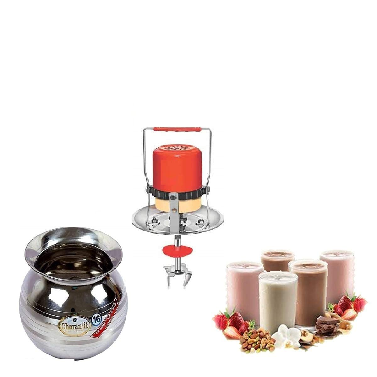 Buy HQP Combo Set of Pot (Lota) and Madhani Heavy Duty Peculate Butter ...