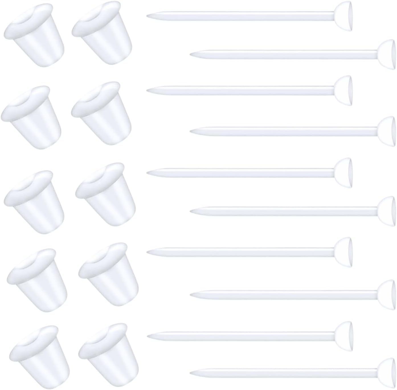 Amazon.com: AISHNE Clear Plastic Ear Piercing Retainers - 10 Pairs