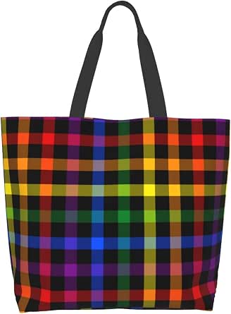 Amazon.com: ASYG Cute Rainbow LGBT Gay Pride Women Tote Bag Large ...