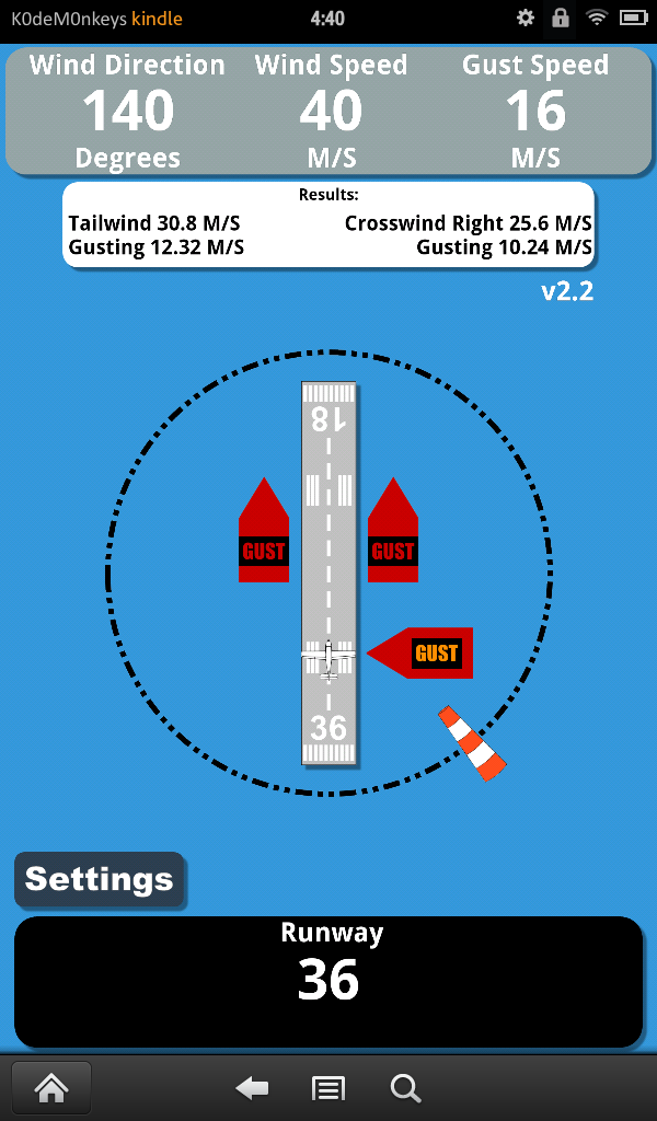 Runway Wind Calculator - App on Amazon Appstore
