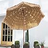SHXF 240cm Hawaii Sonnenschirm, Round Bastschirm, Großer Hula Terrassenschirm, Urlaub/Bar ...