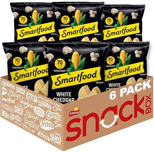 Amazon.com: Smartfood Popcorn, White Cheddar, 1.875 Oz (Pack of 6)