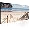 Amazon.de: decomonkey Bilder Strand Meer 120x40 cm XXL 1 Teilig Leinwandbilder Bild auf Leinwand ...