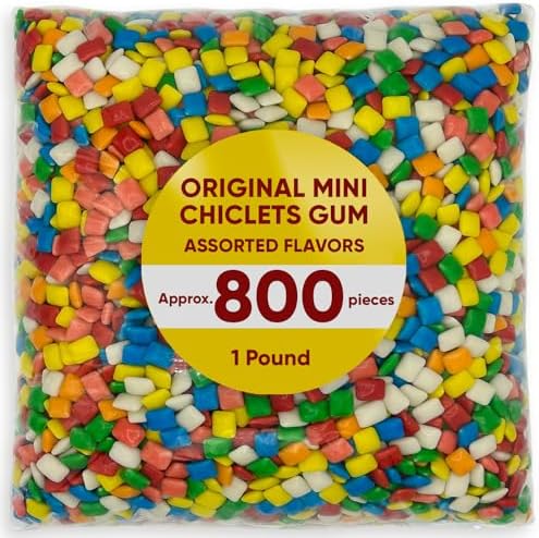 Amazon.com : Original Mini Chiclets Gum for Bubble Machine, 1 Pound ...