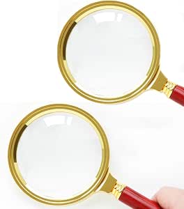 Amazon.com: Magnifying Glass 6X Magnification Magnifier Handheld ...