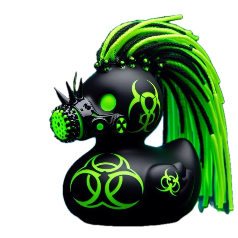 Amazon.com: Goth Satanic Duck, Gothic Cyberpunk Aviator Resin Punk ...