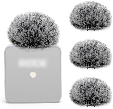 Amazon.com: Cubilux Windscreen for Rode Wireless Go, 4-Pack Furry Wind ...
