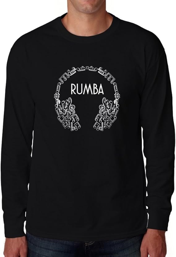 Eddany Rumba Musical Notes 2 Long Sleeve T-Shirt : Amazon.co.uk: Fashion