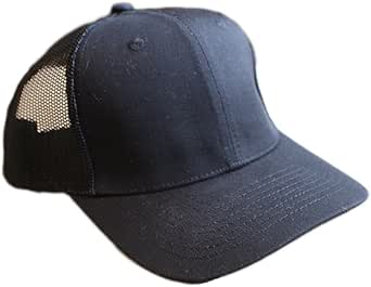 Flow Hat Black Trucker Work Mesh Unisex High Bun Baseball Cap - Mens ...