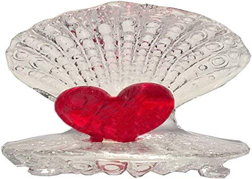 Somil Romantic Sweet Red Heart with Sea Shell Handmade Crystal ...