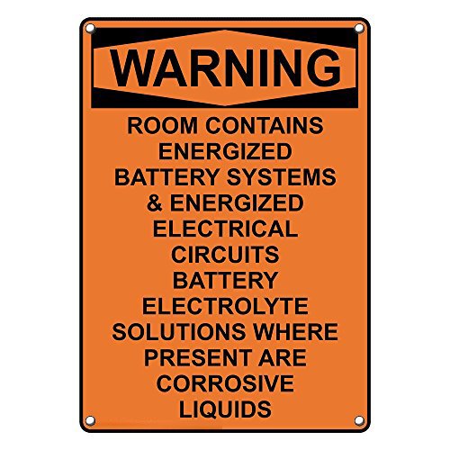 Weatherproof Plastic Vertical OSHA Warning Room Contains Energized ...
