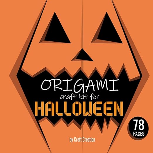 Origami Craft Kit for Halloween: Halloween craft book for kids. 25 ...