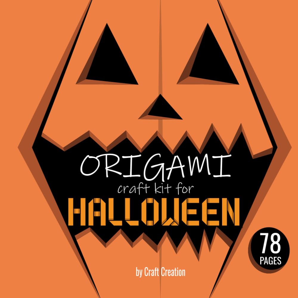 Origami Craft Kit for Halloween: Halloween craft book for kids. 25 ...