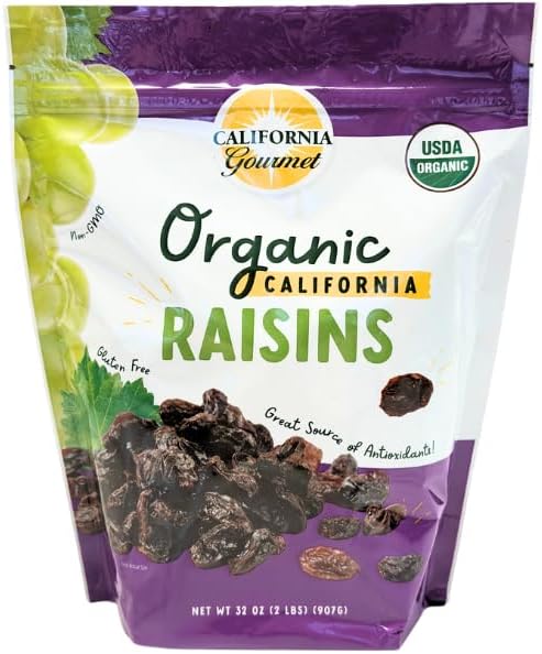 Amazon.com: Organic Thompson Raisins, Non-GMO, Sun-Dried, Sweet and ...