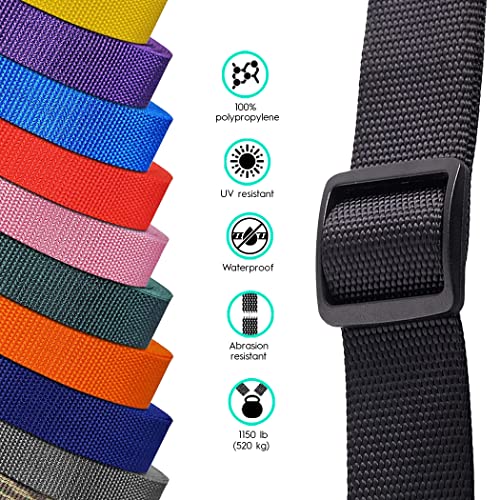 Snapklik.com : MOZETO 1 Inch Nylon Webbing Strap
