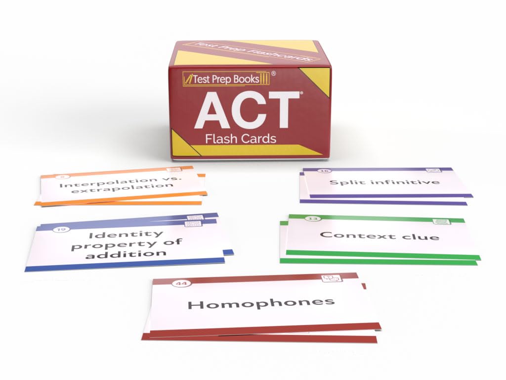 Snapklik.com : ACT Study Cards: ACT Test Prep 2026-2027